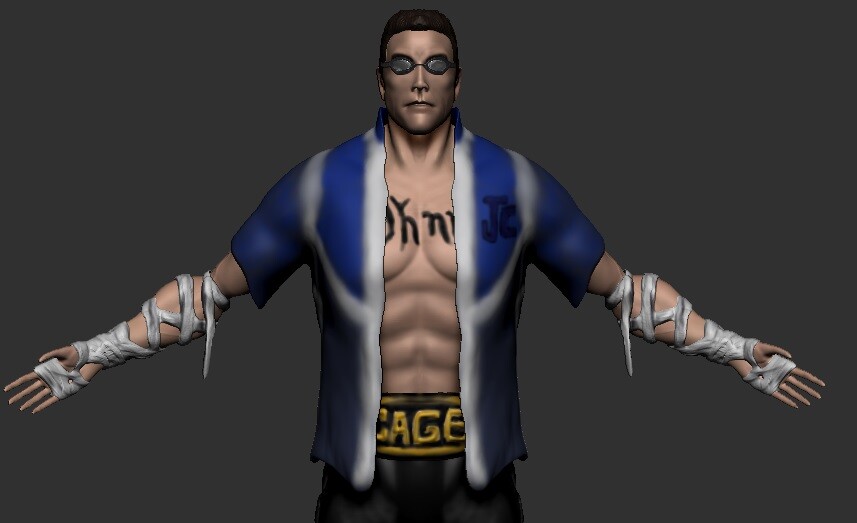 ArtStation - Johnny Cage MK9 game Ready | Game Assets