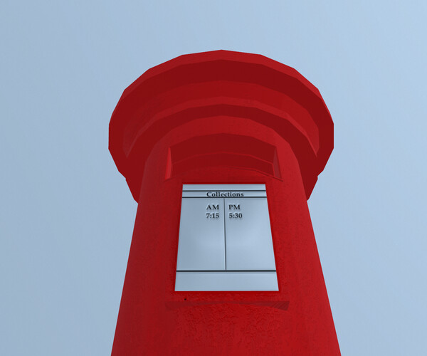 ArtStation - Pillar post box | Game Assets