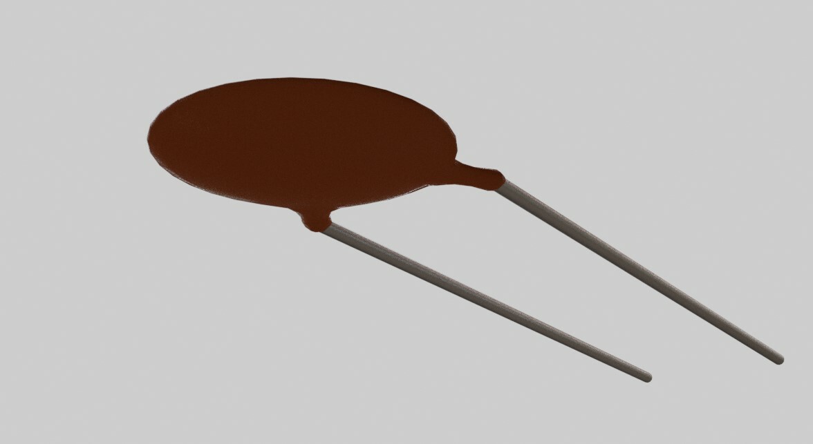 ArtStation - Ceramic Capacitor - Electronic Parts Low-poly 3D model ...
