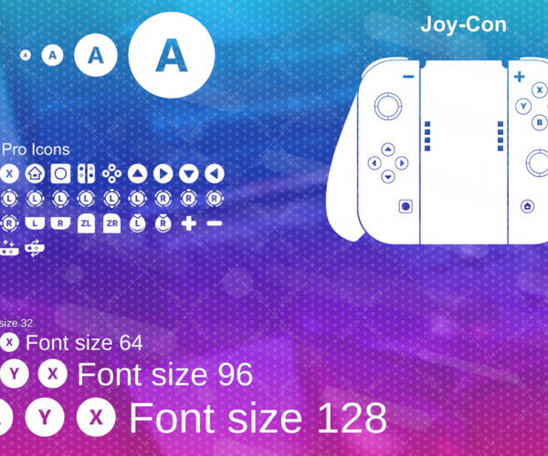 ArtStation - PC & Consoles Controller Buttons Icons Pack | Game Assets