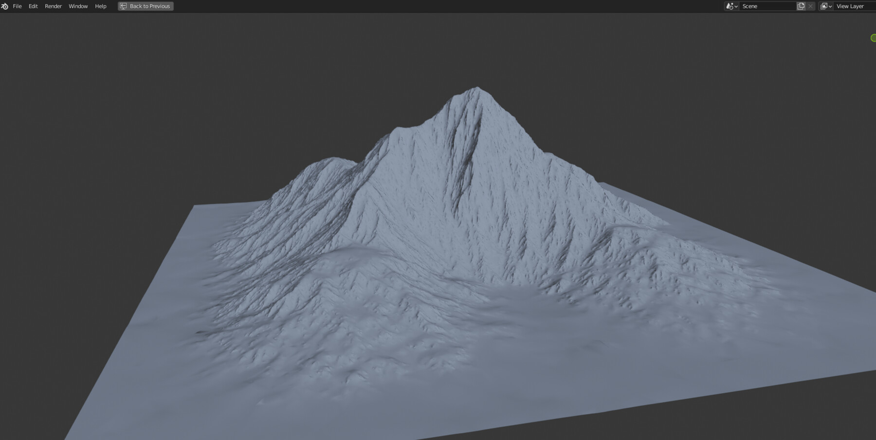 ArtStation - Mountain Landscape Mesh | Game Assets