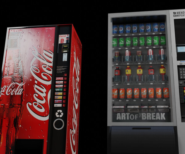 ArtStation - Vending Machine Collection- Pack of 4 | Game Assets