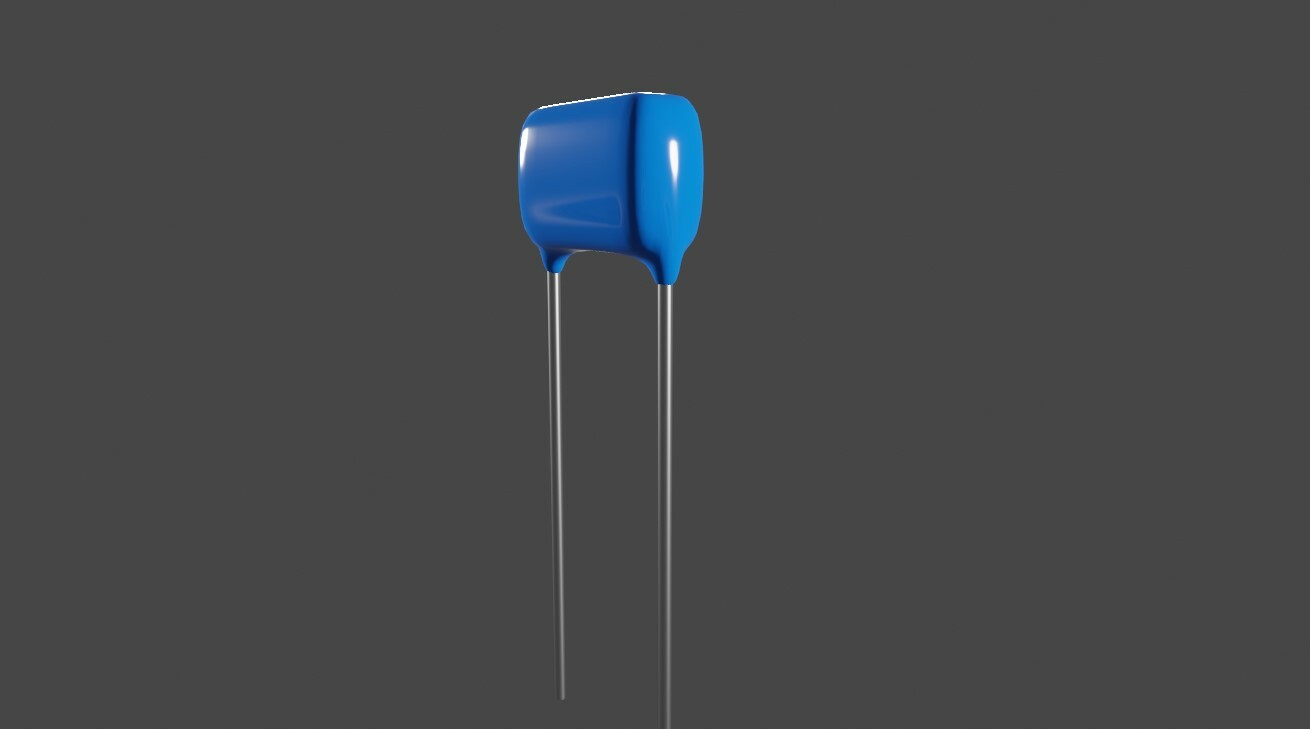 ArtStation - Polyester Capacitor - Electronic parts Low-poly 3D model ...