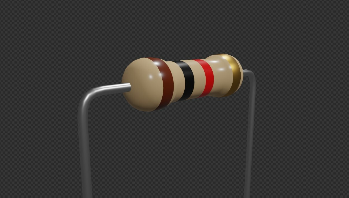 ArtStation - Resistor - Electronic parts Low-poly 3D model | Game Assets