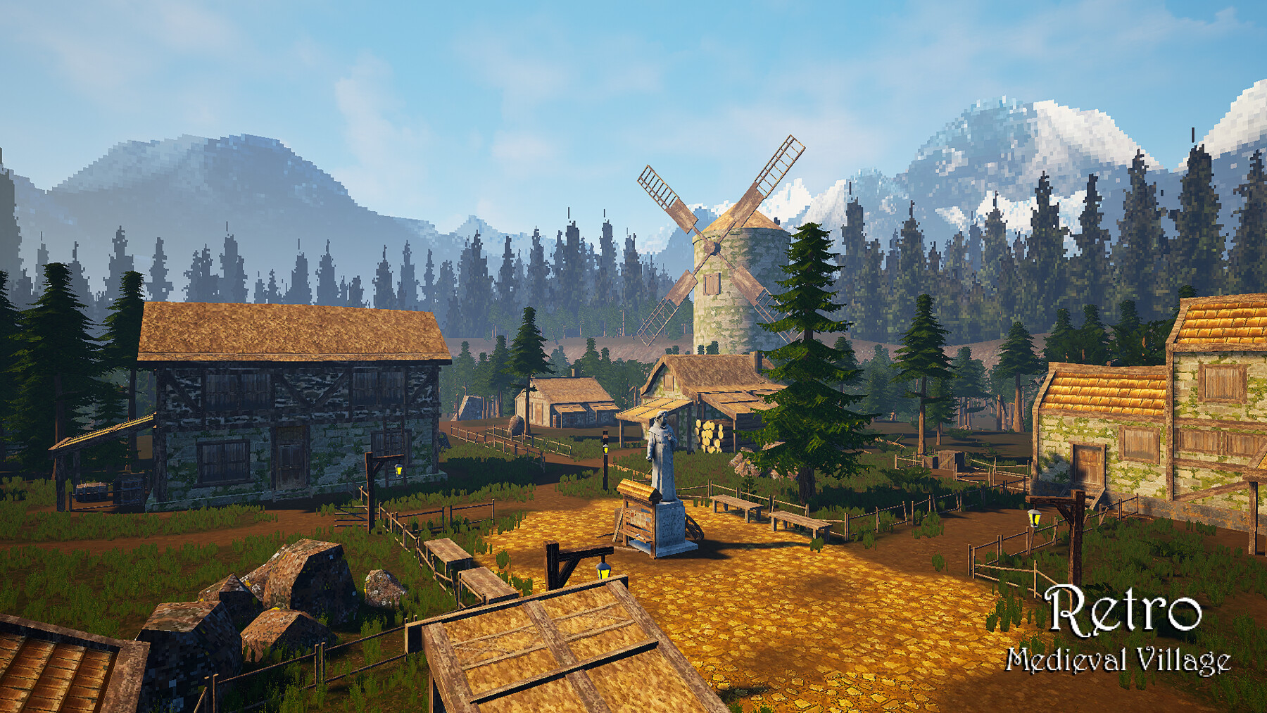 ArtStation - Retro Medieval Village in Unreal Engine 4 | Game Assets
