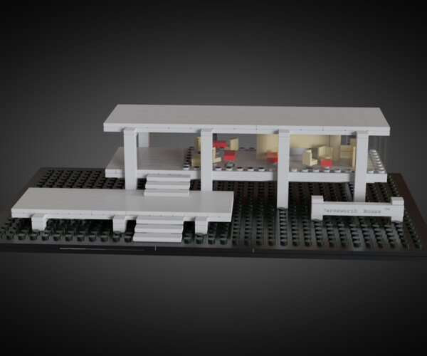 ArtStation - Farnsworth House by Lego | Resources