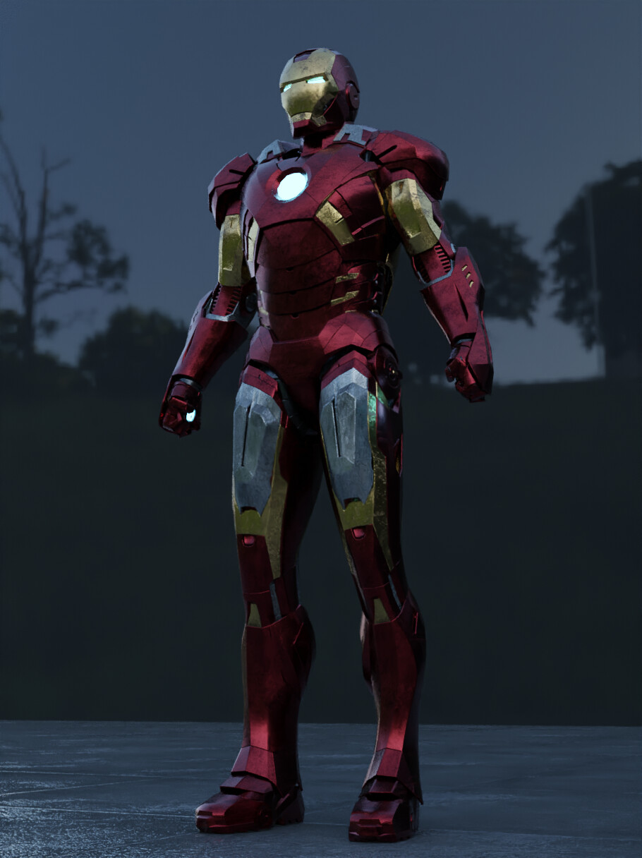 ArtStation - Iron Man MK-7 Armour from The Avengers 2012 - 3D Model ...