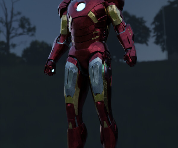 ArtStation - Iron Man MK-7 Armour from The Avengers 2012 - 3D Model ...