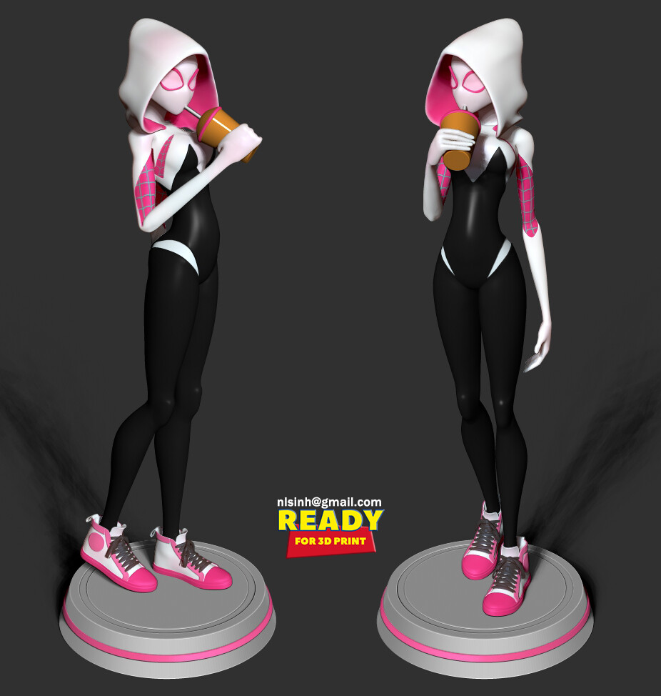 ArtStation - Refreshment with Spider-Gwen | Resources