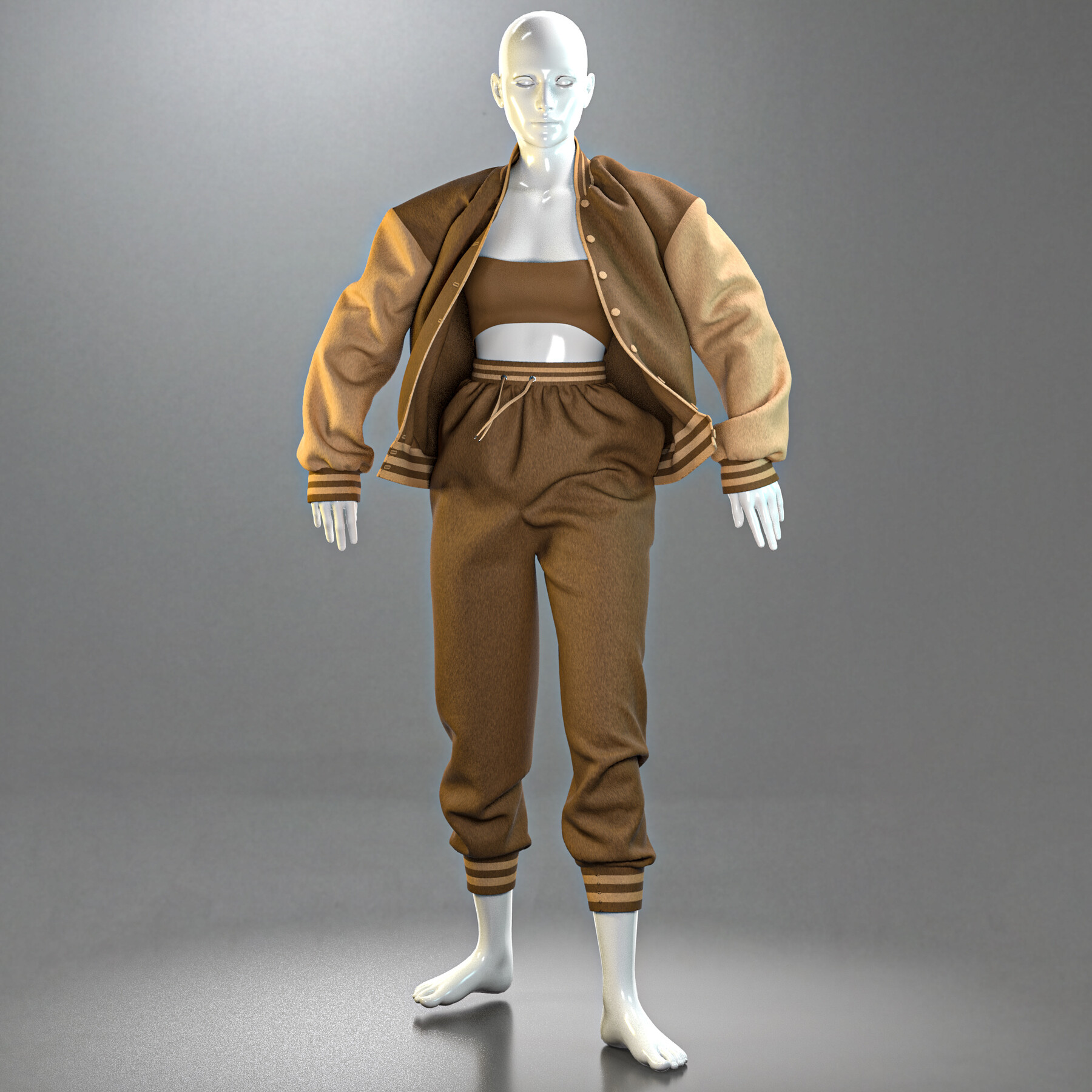 ArtStation - Substance Painter (.SPP) : Oversized bomber jacket | Resources