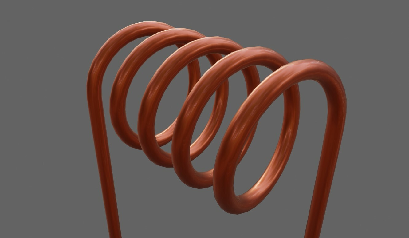 ArtStation - Coil - Bobina - Electronic parts Low-poly 3D model | Game ...