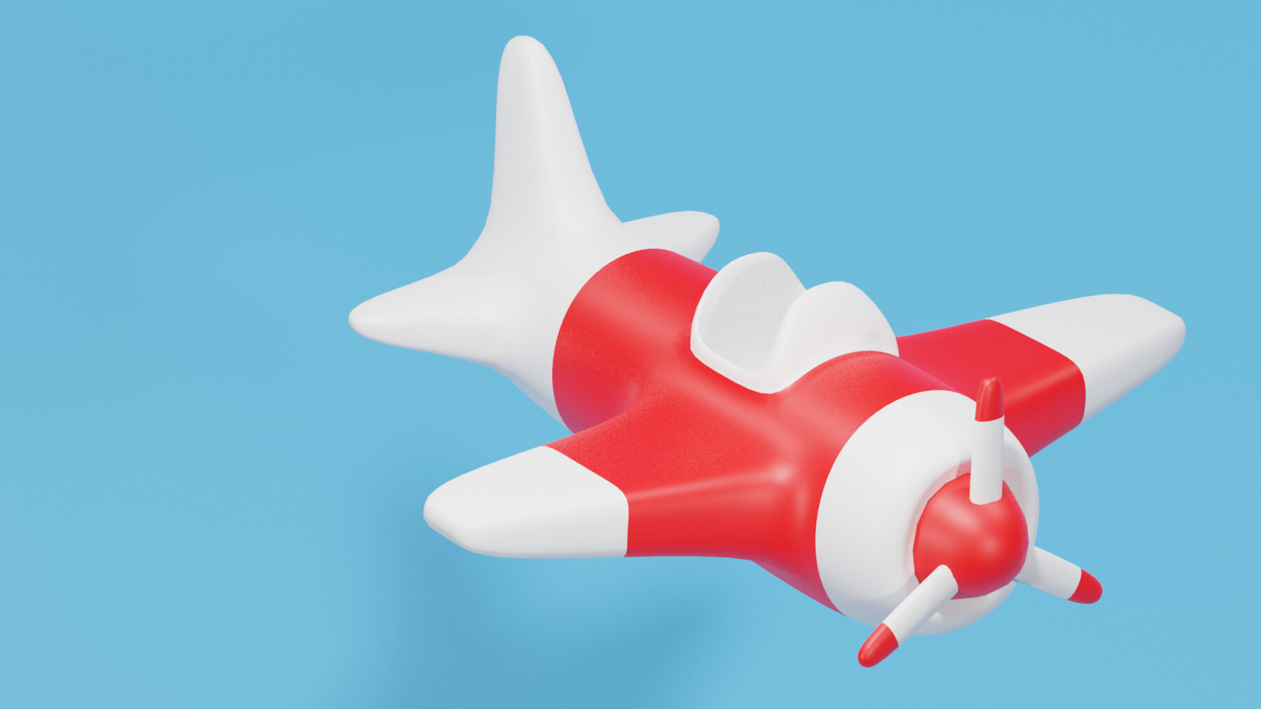 ArtStation - Cartoon Airplane 3D model | Resources