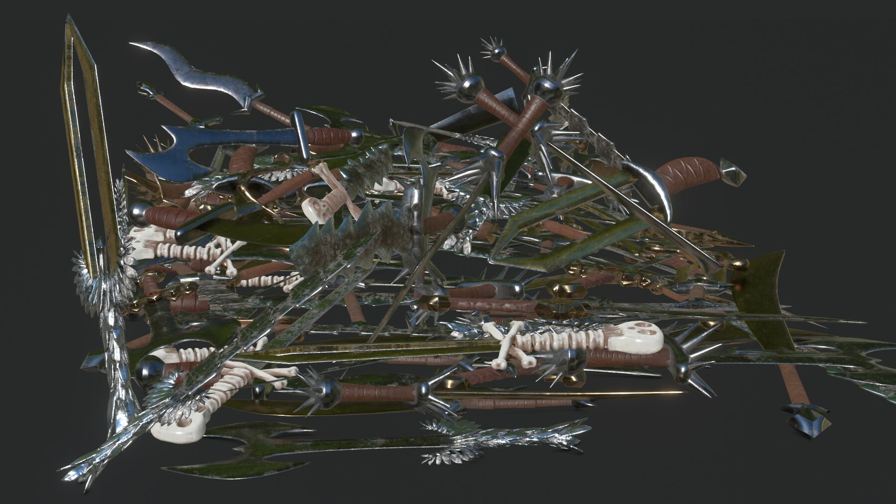 ArtStation - 100 Swords Collection Pack Low-Poly for Games PBR | Game ...