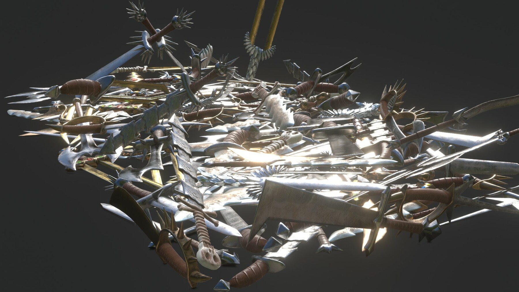 ArtStation - 100 Swords Collection Pack Low-Poly for Games PBR | Game ...