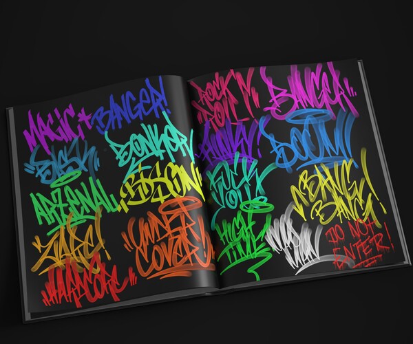 ArtStation - Graffiti Tags - Vol-2 | Game Assets