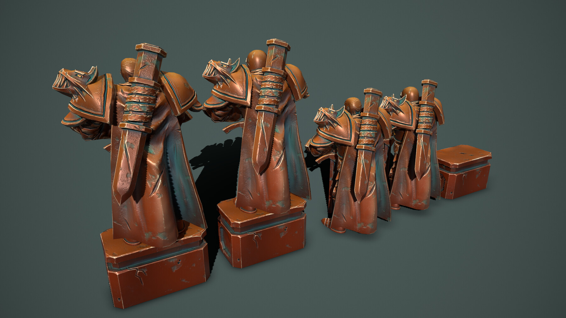ArtStation - Fantasy statues collection | Game Assets