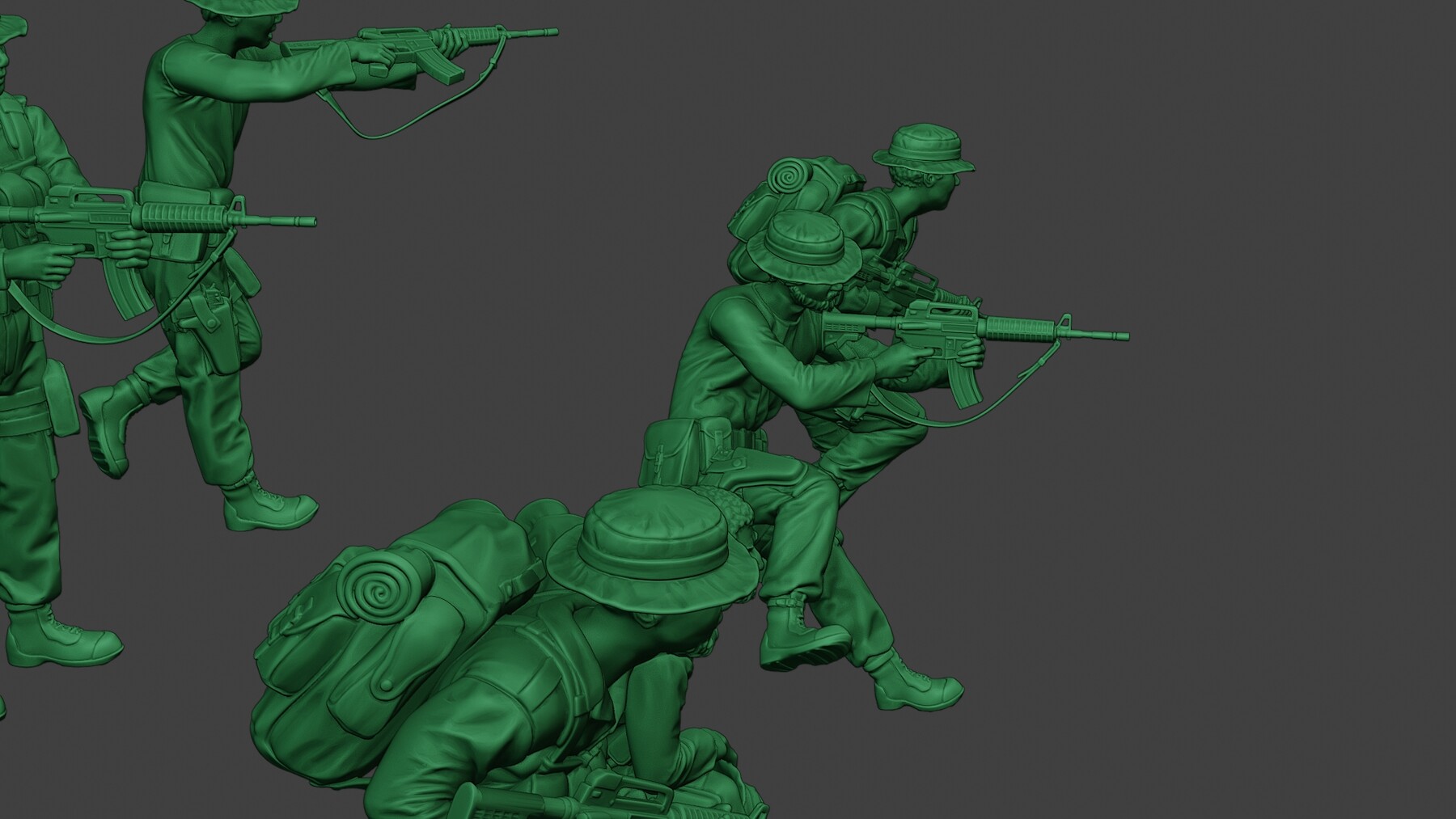 ArtStation - Modern Jungle Soldiers MJS1 Pack 1 | Resources