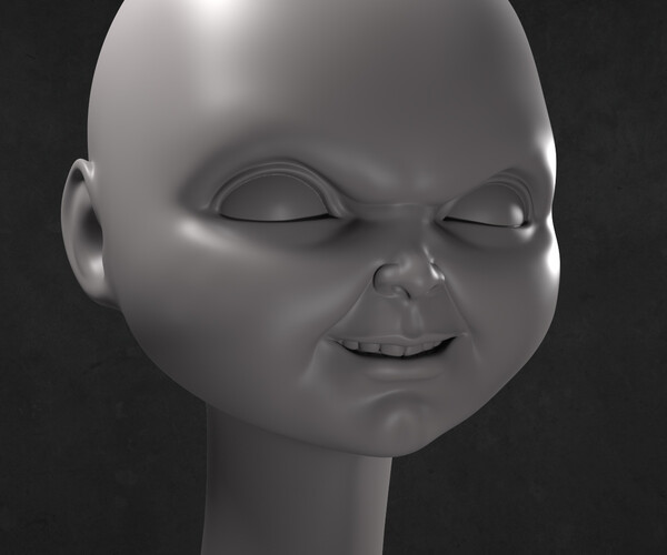 ArtStation - Chucky Doll Head 3D printable model | Resources