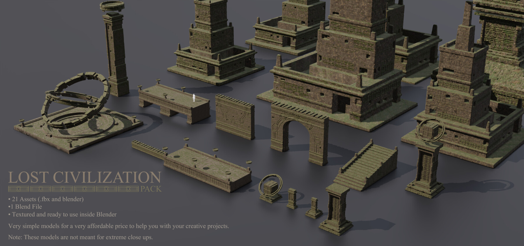 ArtStation - LOST CIVILIZATION 3D Pack for Concept Art | Resources