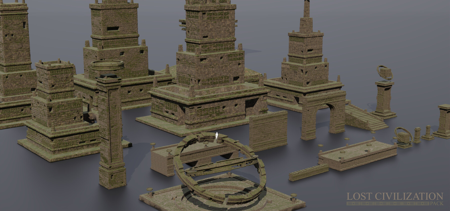 ArtStation - LOST CIVILIZATION 3D Pack for Concept Art | Resources