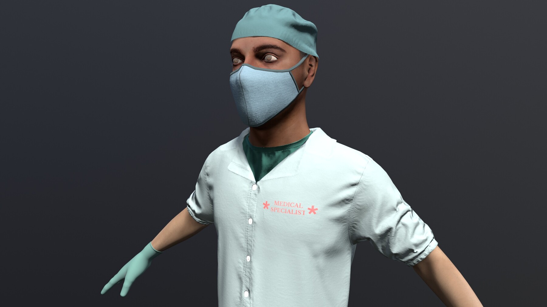 ArtStation - Medical man UE4 ready to use | Game Assets