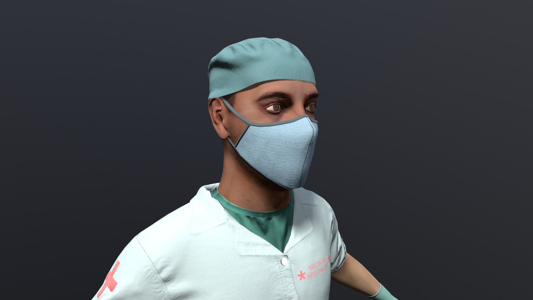 ArtStation - Medical man UE4 ready to use | Game Assets