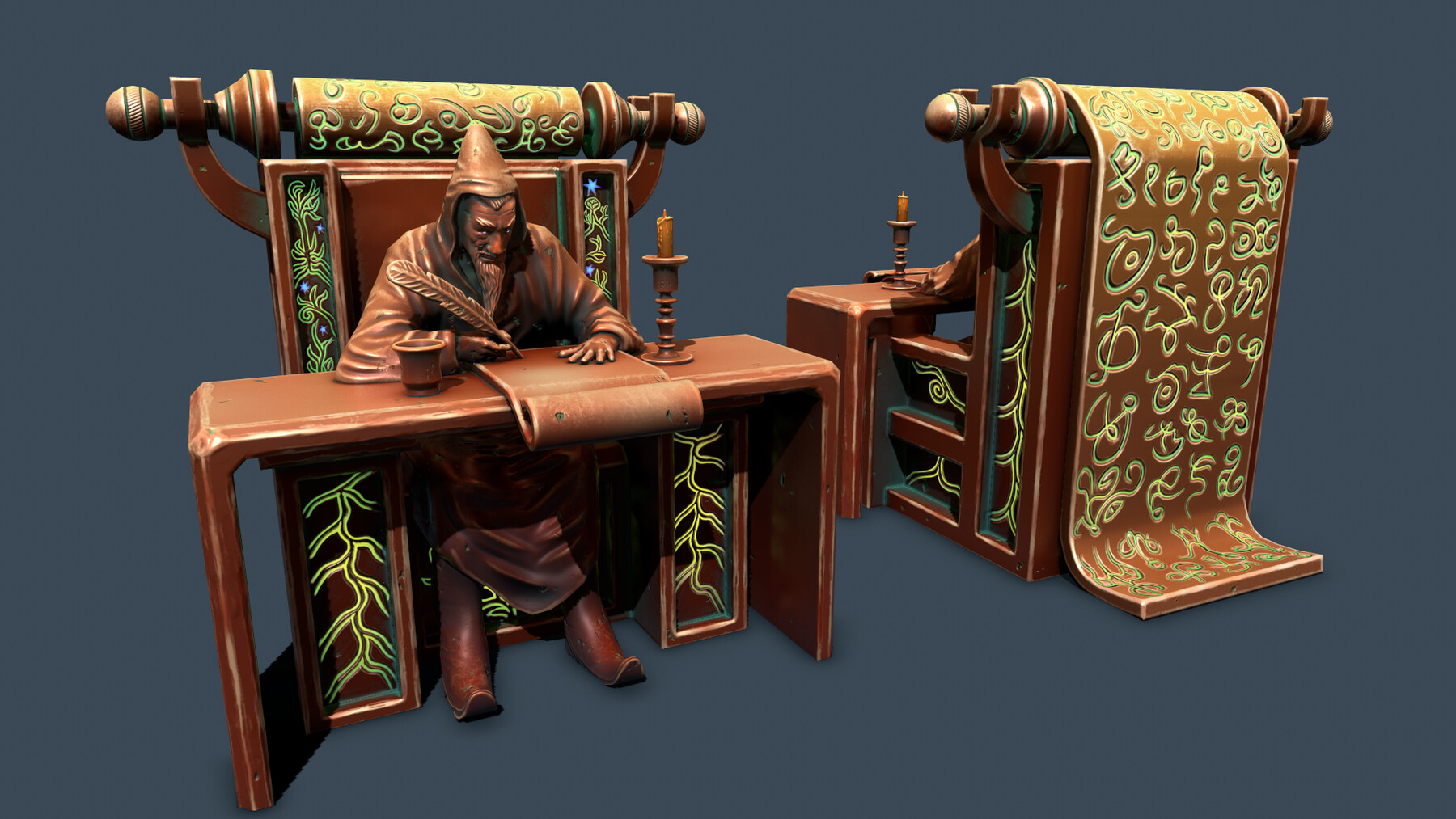 ArtStation - Fantasy statues 2 collection | Game Assets