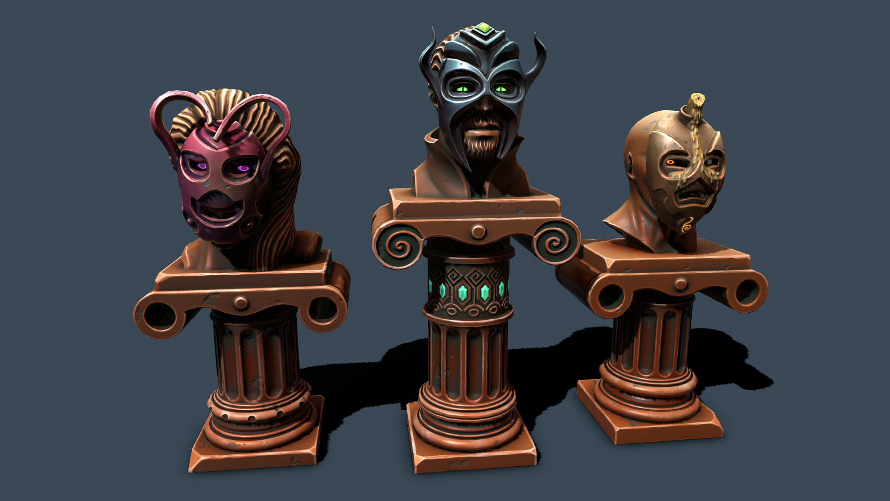 ArtStation - Fantasy statues 2 collection | Game Assets