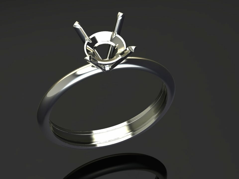 ArtStation - Solitair Engagement Ring Classic Style | Resources