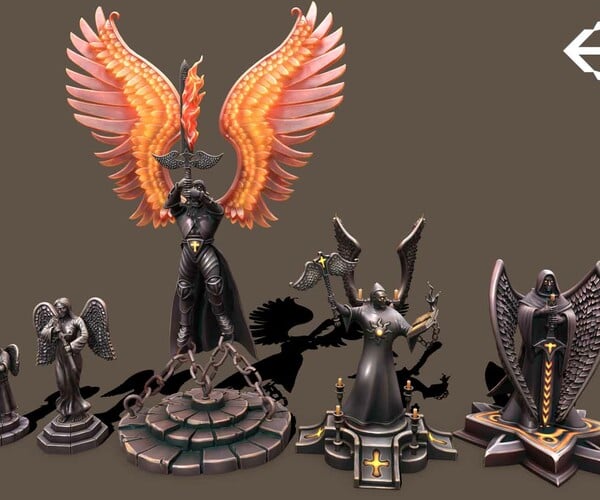 ArtStation - Dark statues collection | Game Assets