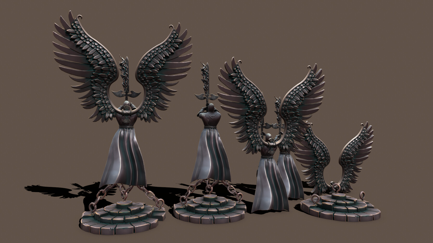 ArtStation - Dark statues collection | Game Assets
