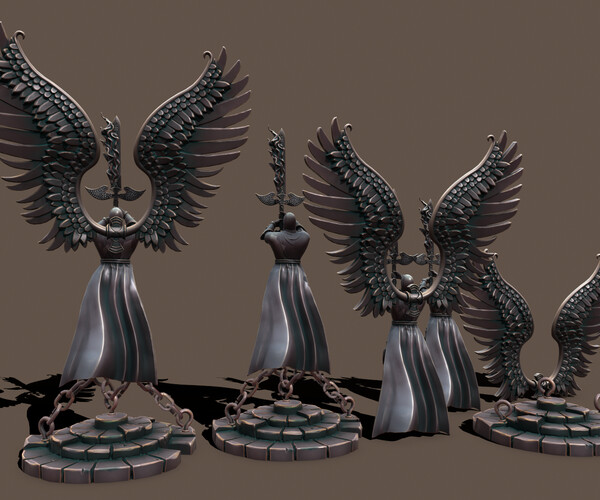 ArtStation - Dark statues collection | Game Assets
