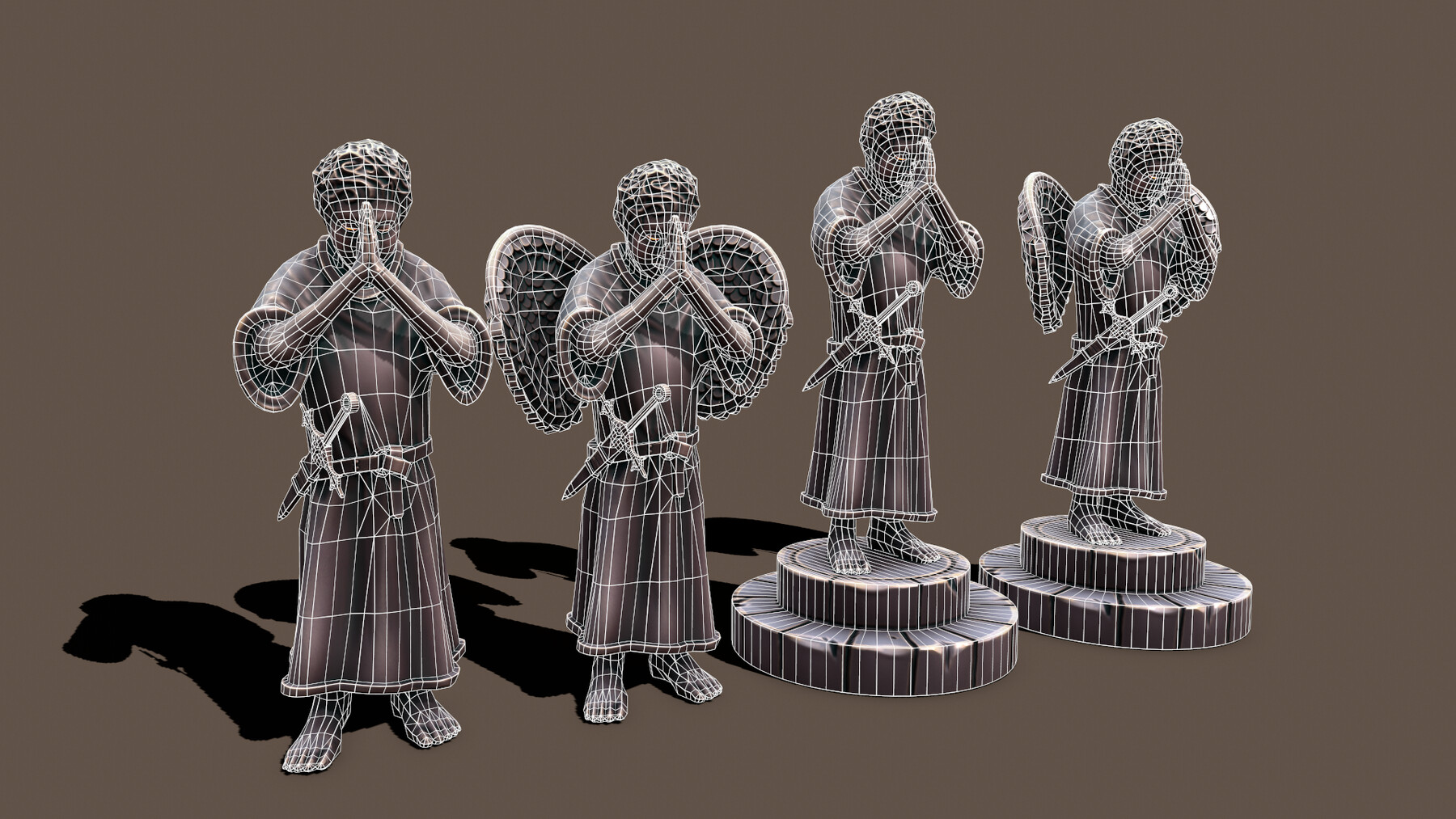 ArtStation - Dark statues collection | Game Assets