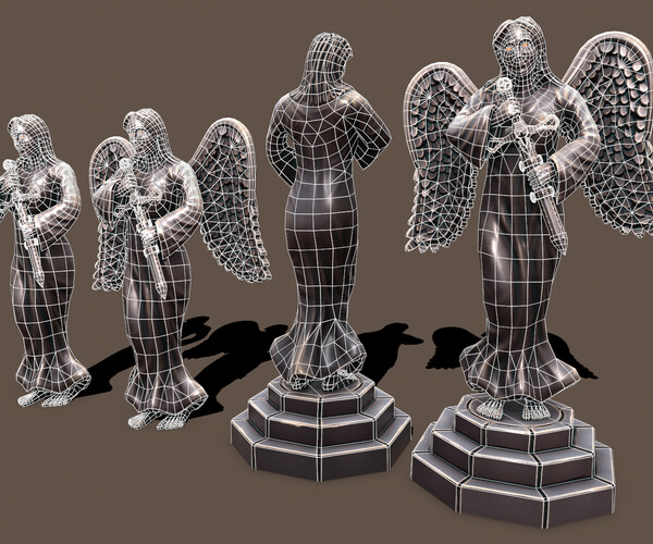 ArtStation - Dark statues collection | Game Assets