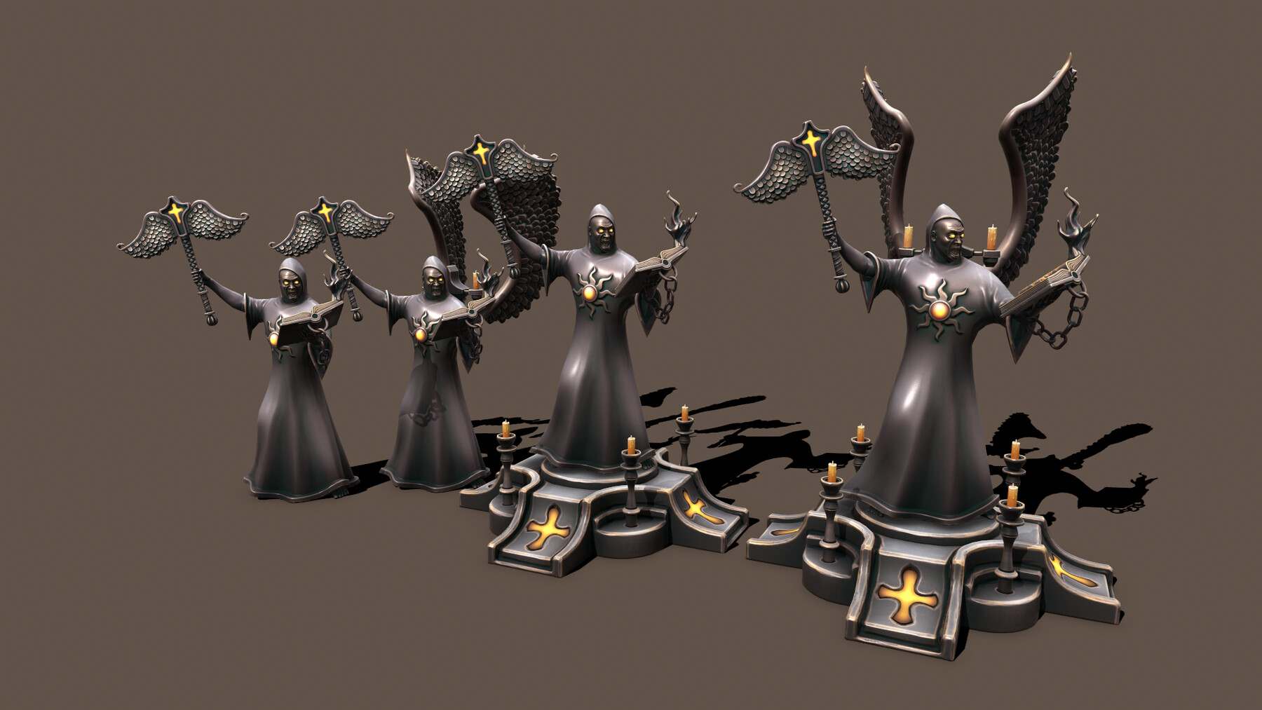 ArtStation - Dark statues collection | Game Assets