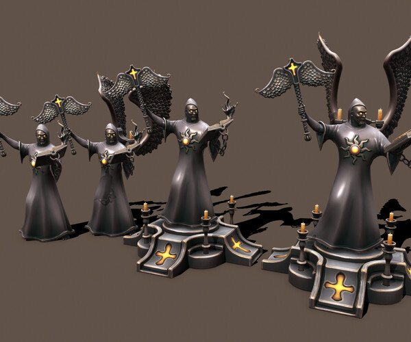 ArtStation - Dark statues collection | Game Assets