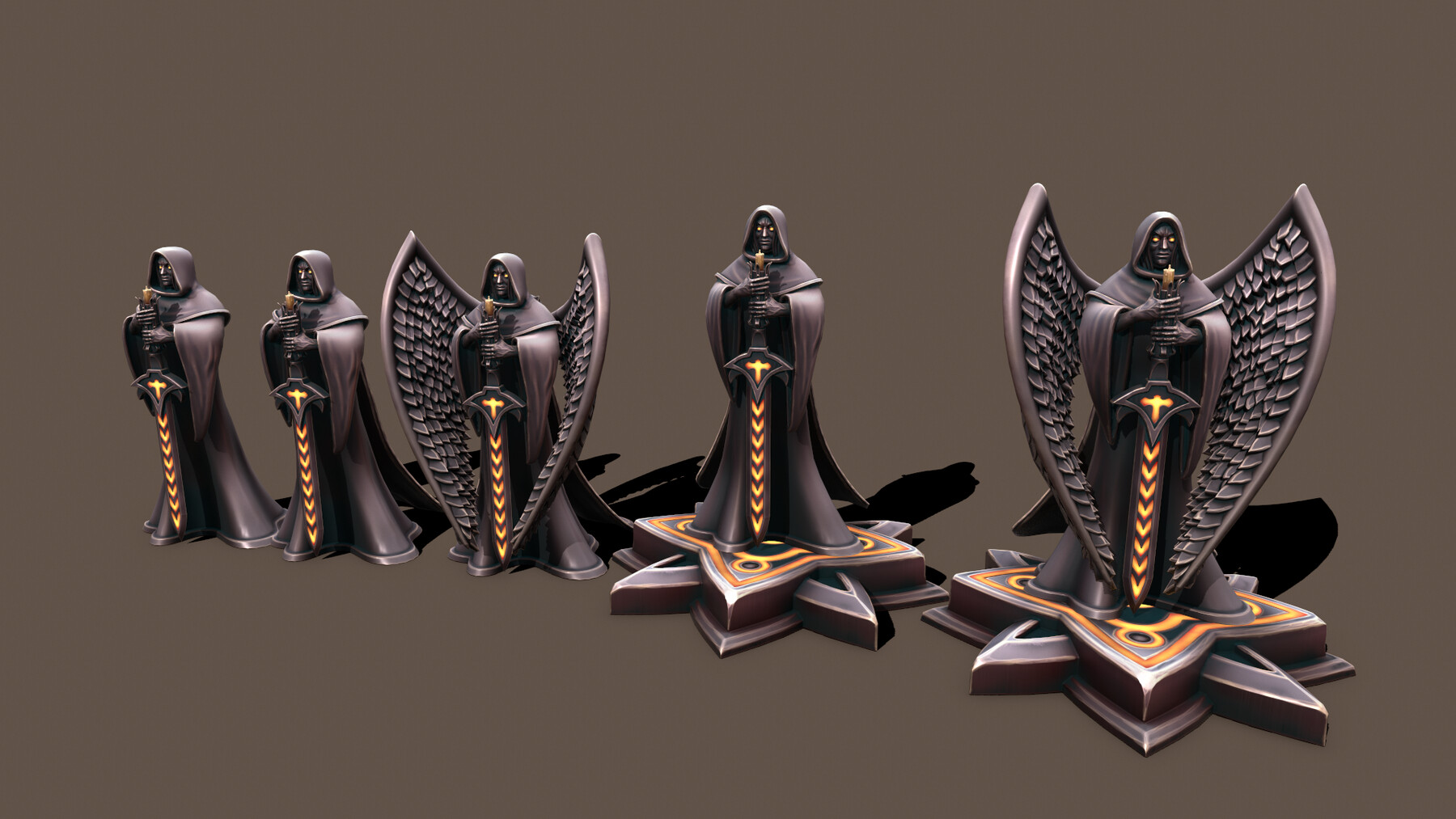 ArtStation - Dark statues collection | Game Assets