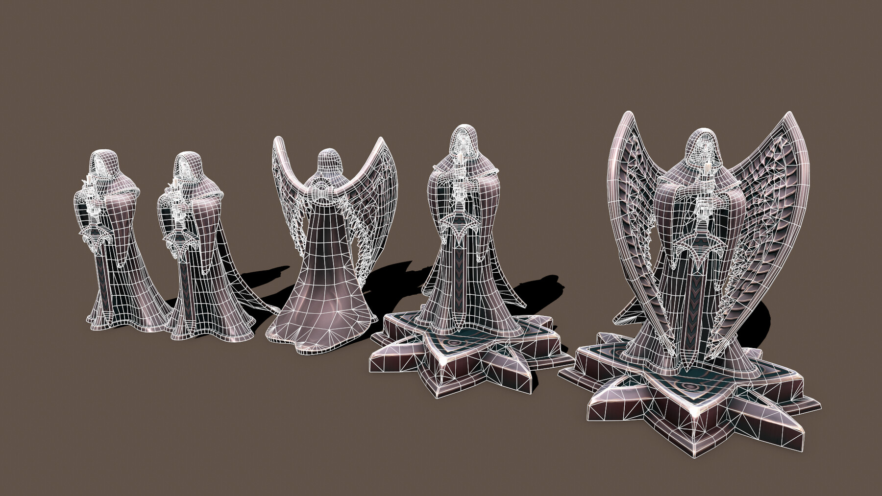 ArtStation - Dark statues collection | Game Assets