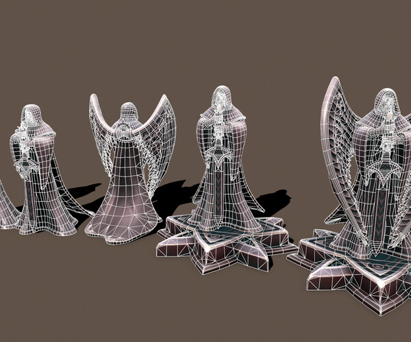 ArtStation - Dark statues collection | Game Assets