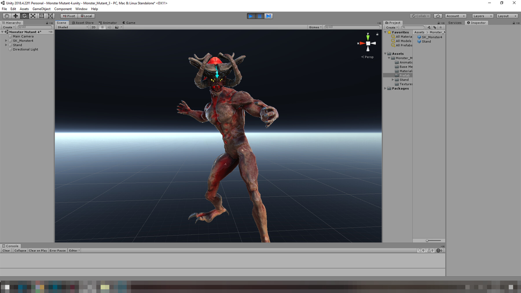 ArtStation - Monster Mutant 4 Low-poly 3D model | Game Assets