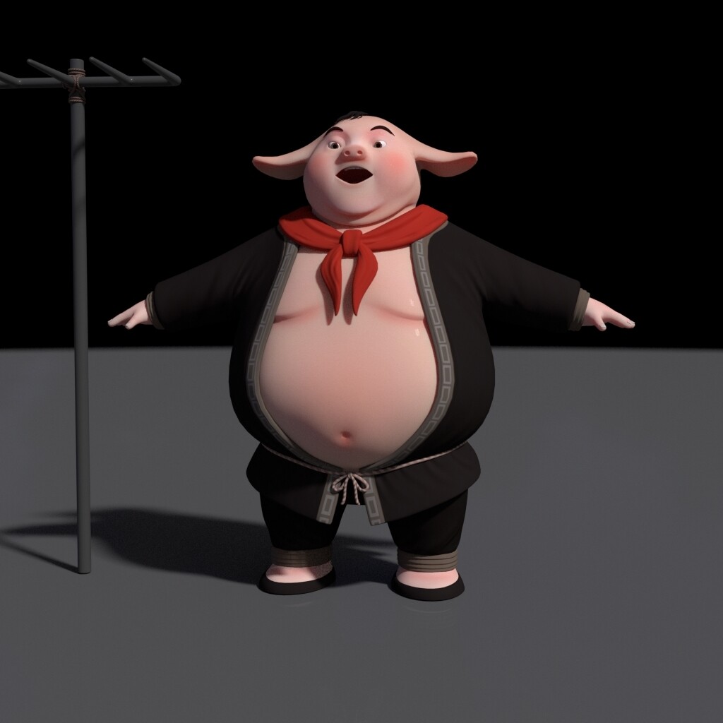 ArtStation - MODEL FOR GAME PIG | Game Assets