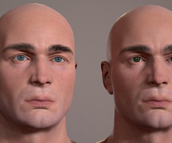 ArtStation - 16 Colors of Realistic Eye Low-poly | Game Assets