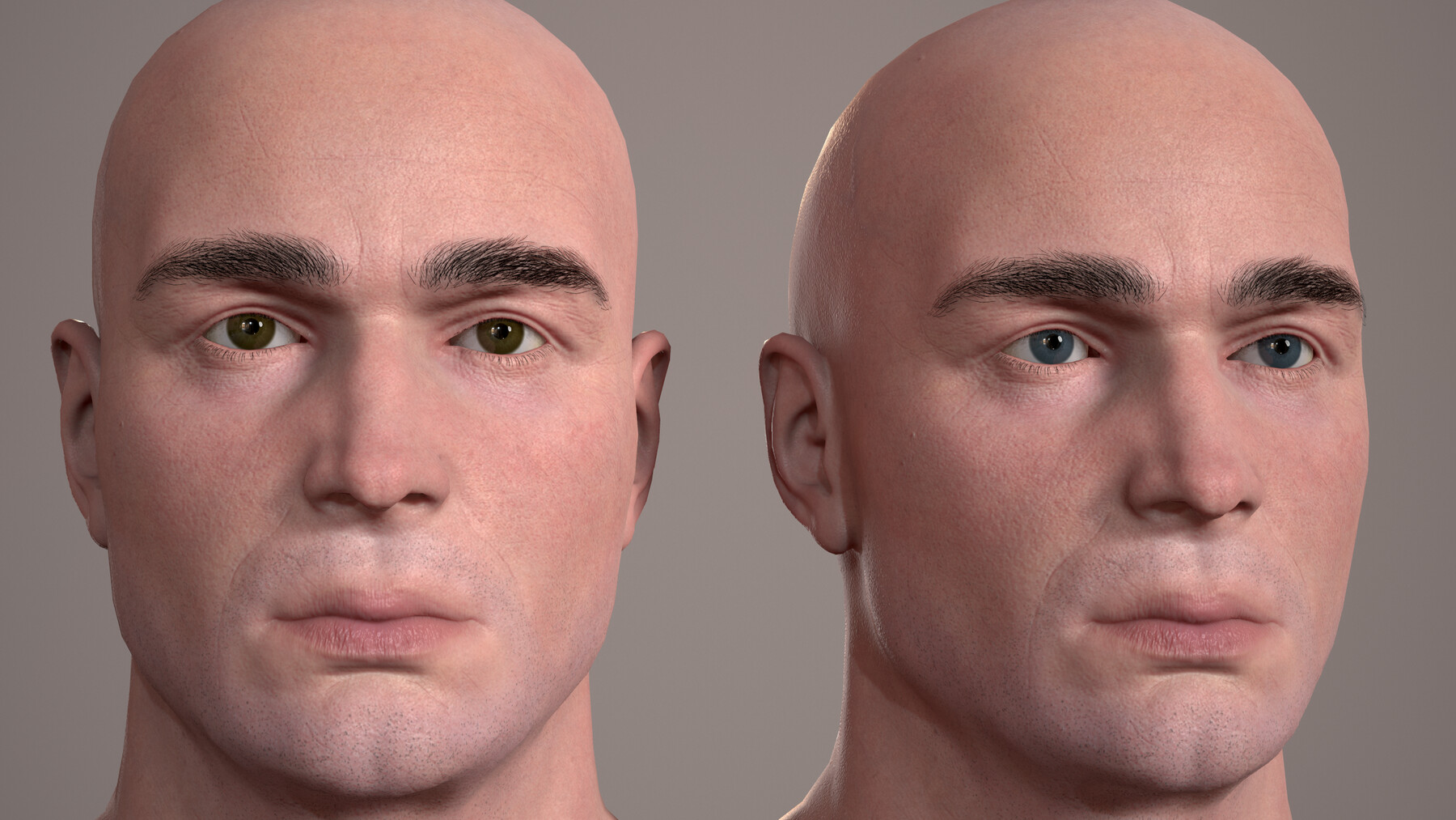 ArtStation - 16 Colors of Realistic Eye Low-poly | Game Assets