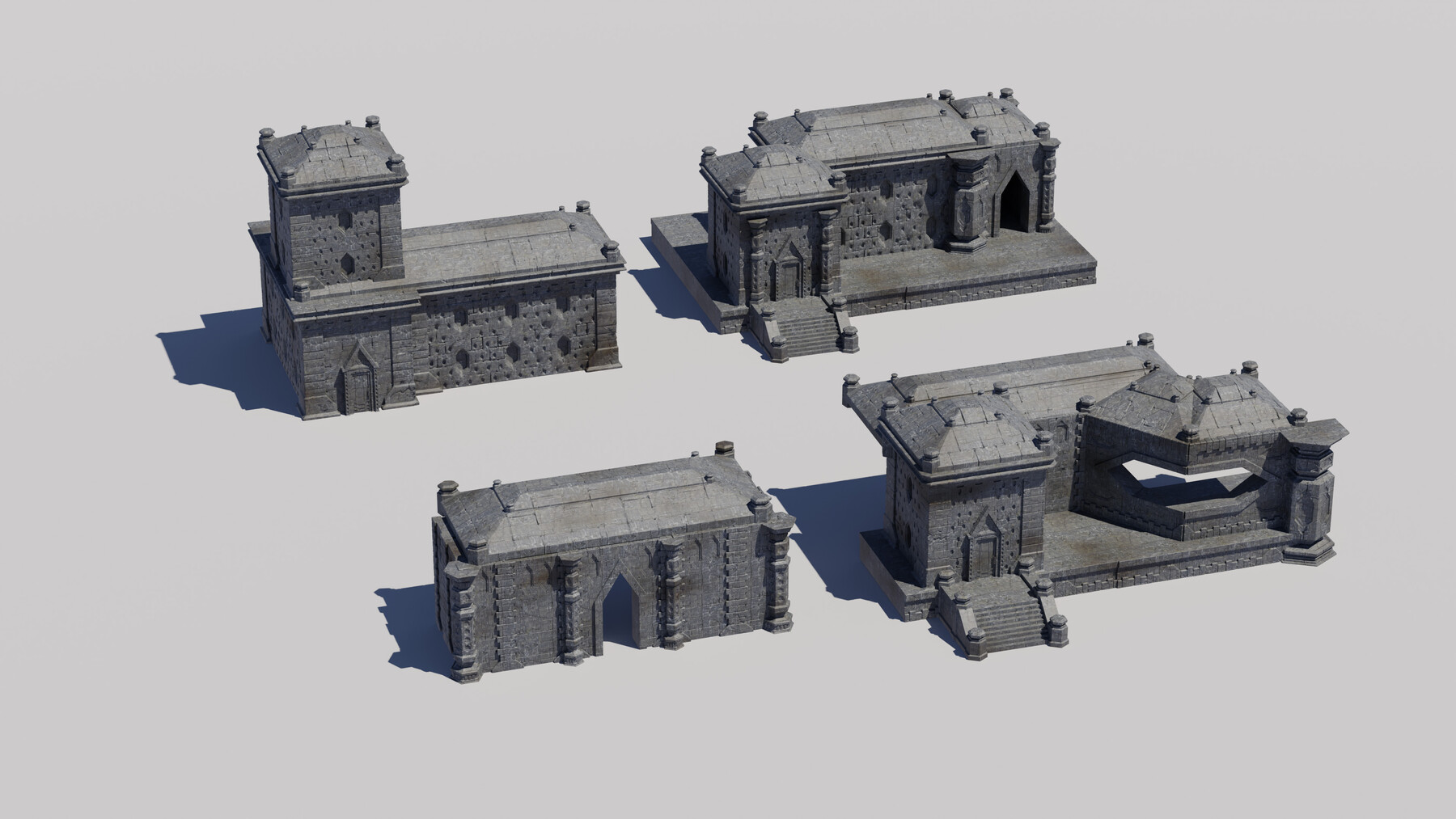 ArtStation - Ancient Temple 3d Kit for Concept Art | Resources