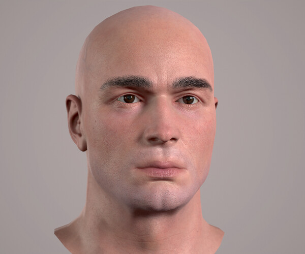 ArtStation - Male Head - 03 | Game Assets