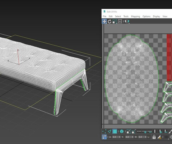 ArtStation - Game Ready Bench v.1 | Game Assets