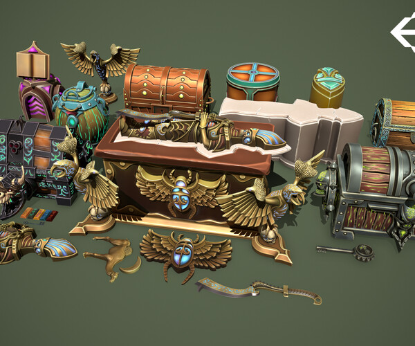 ArtStation - Fantasy chests collection | Game Assets