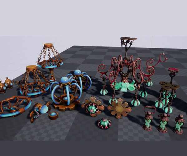 ArtStation - Fantasy lamps collection | Game Assets