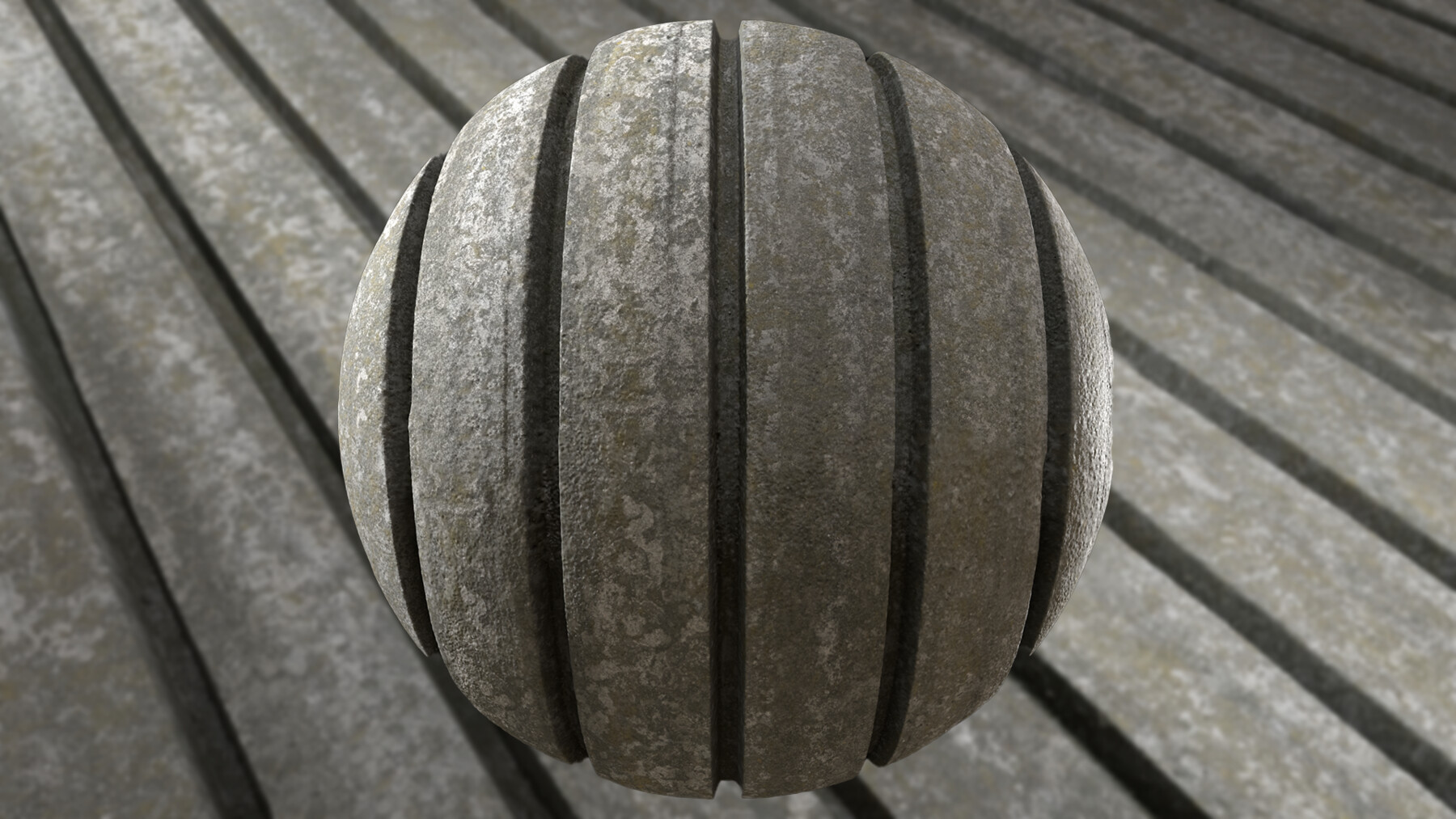 ArtStation - Ribbed concrete surface (PBR Material 8K) | Resources