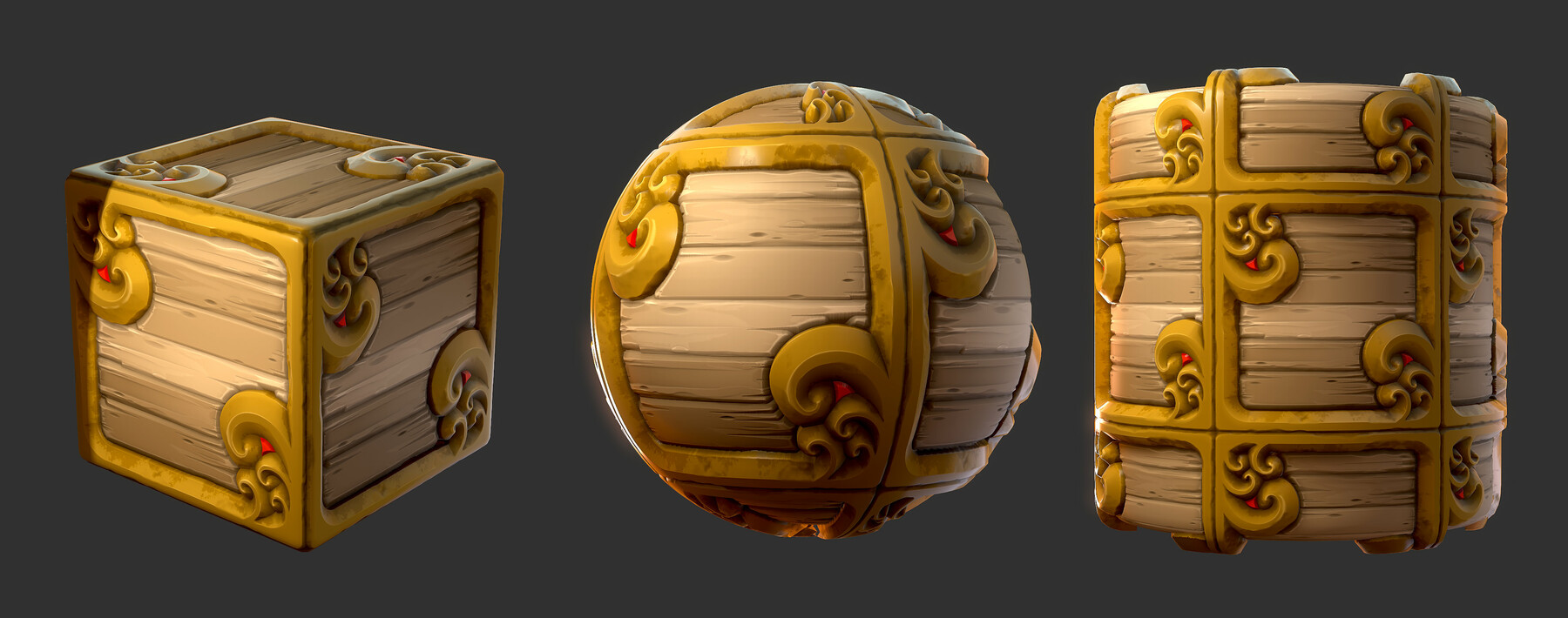 3dExtrude Tutorials - Stylized Fantasy Crate - Substance Designer